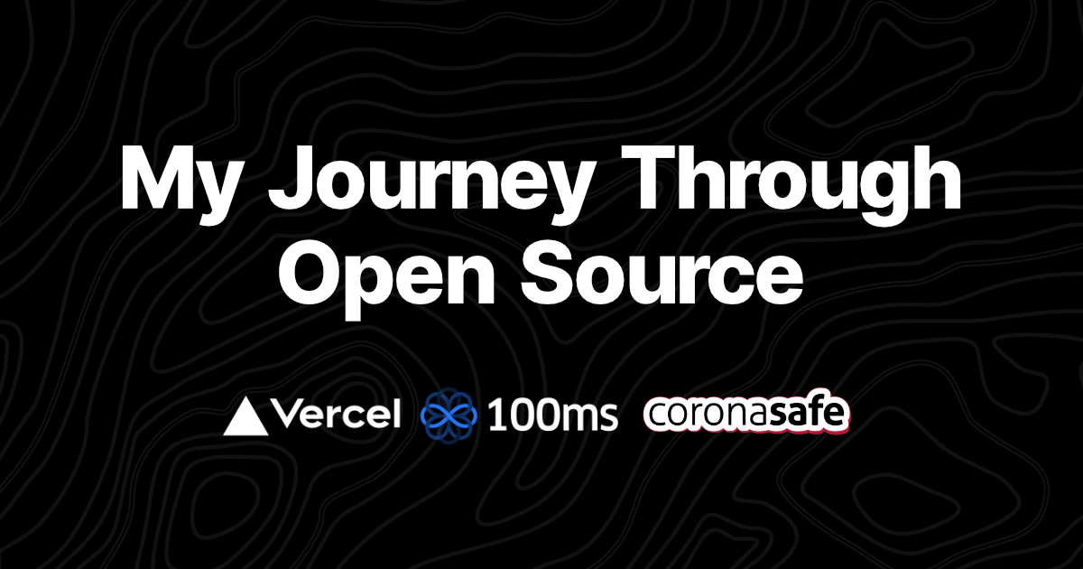 My Open Source Journey - Deepankar Bhade